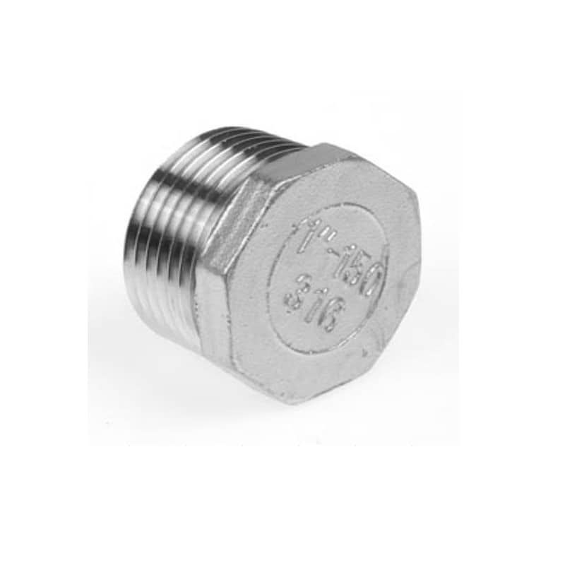 Achteckiger Stopfen mit konischem Gewinde BSP, 1,1/2 Zoll Edelstahl-316 ...