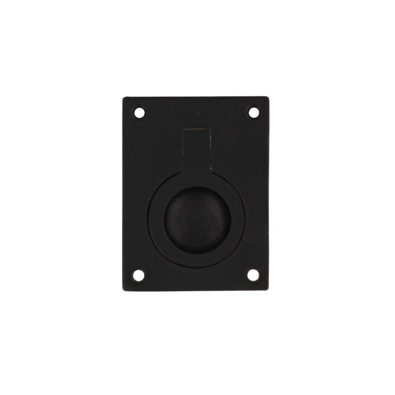 Intersteel Lukenring rechteckig 50 x 39 mm mattschwarz