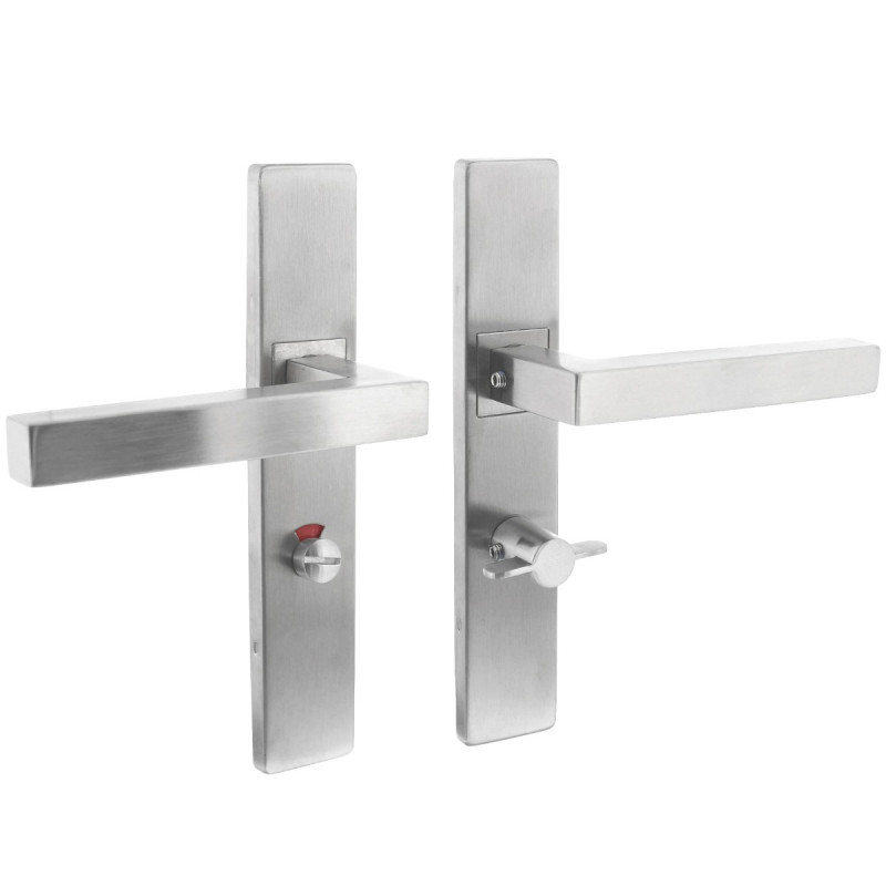 Intersteel Türgriff Quadratisch auf rechteckigem Schild Toiletten ...