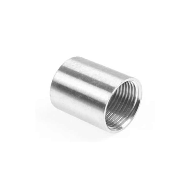 Muffe aus Rohr BSP, 2 Zoll Edelstahl-316 (A4)